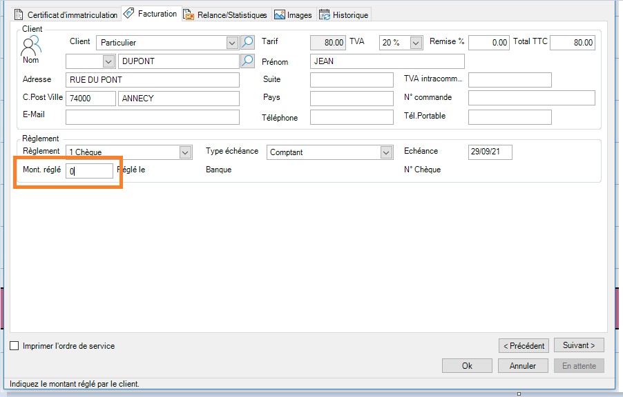 AutoSoft Explorer: effectuer un avoir total sur une facture – ProTechnologies