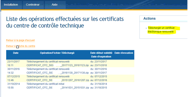 Autosoft Explorer: renouvellement certificat OTC – ProTechnologies
