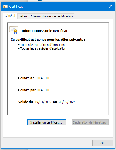 Autosoft Explorer: renouvellement certificat OTC – ProTechnologies